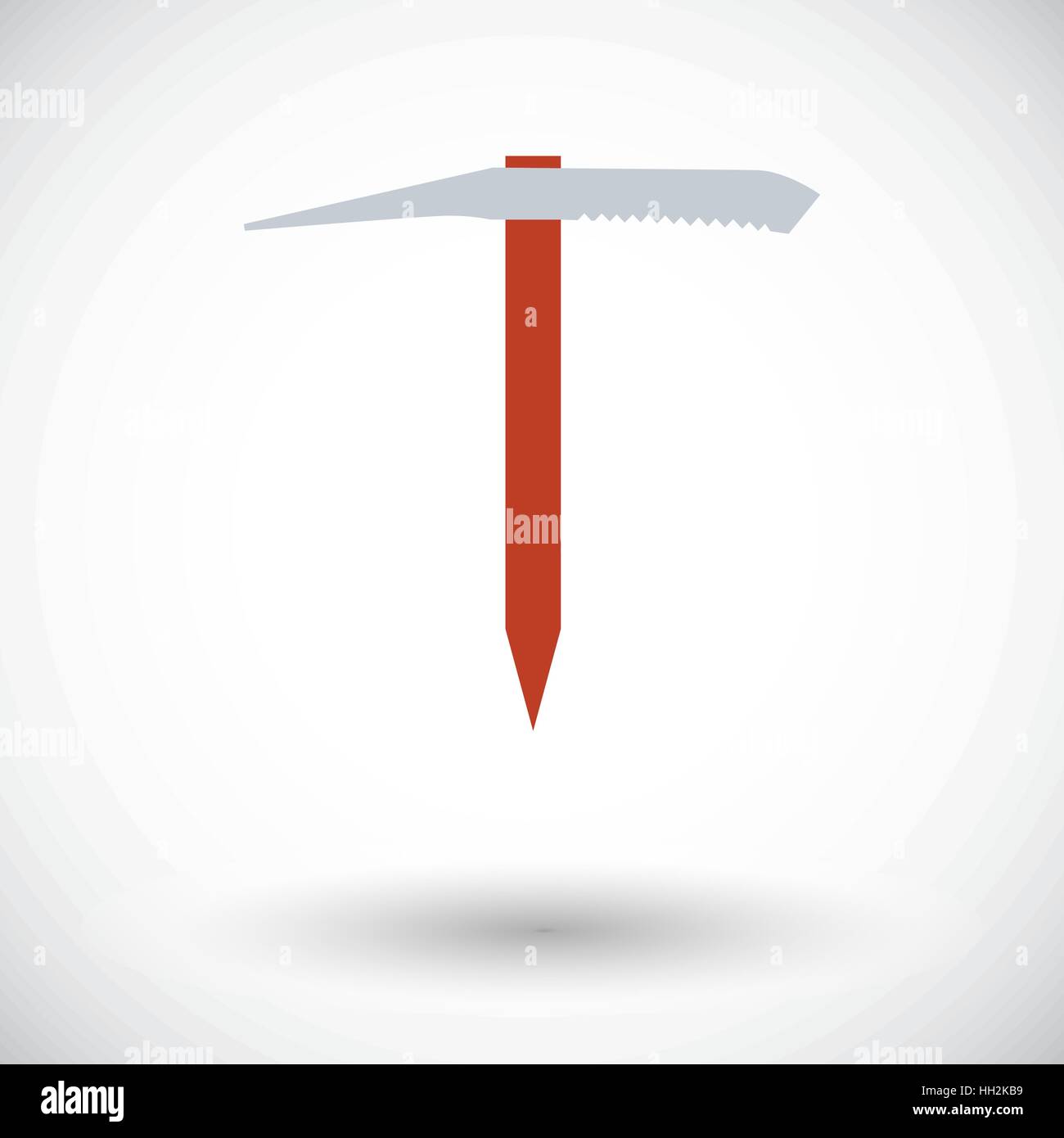 Ice axe. Flat vector icon for mobile and web applications. Vector ...