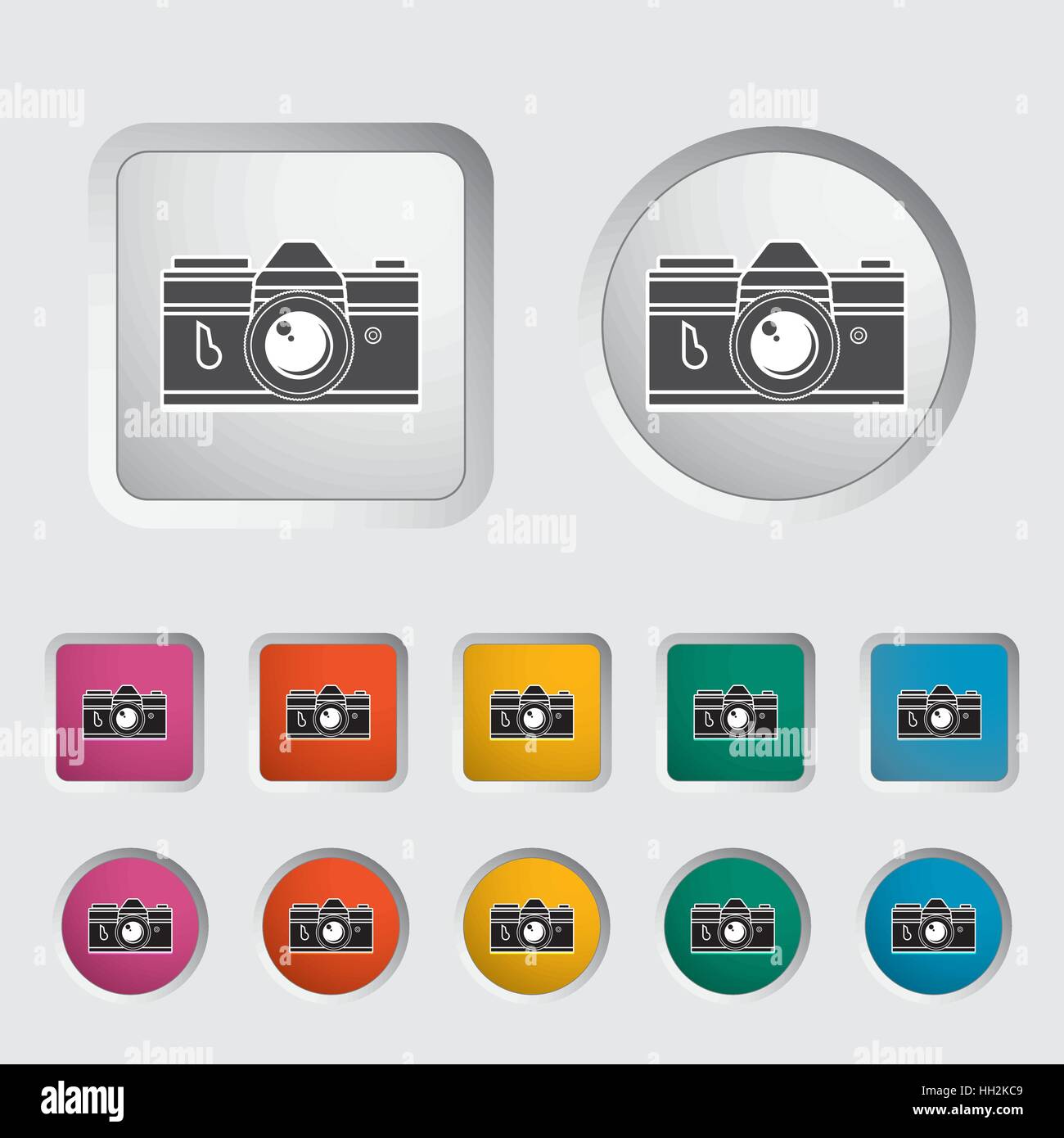 Icon vintage camera. Vector illustration Stock Vector Image & Art - Alamy