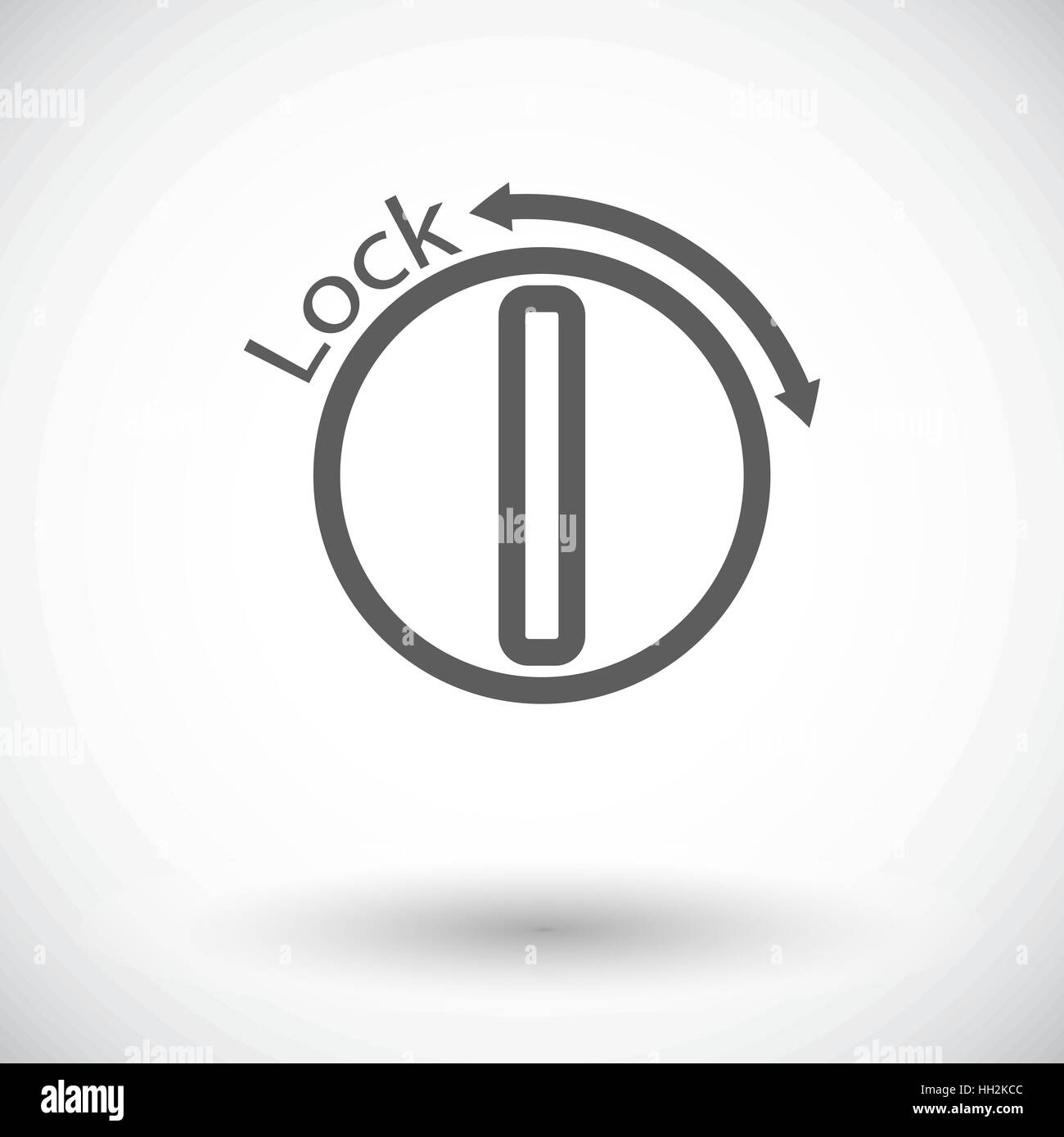Ignition. Single flat icon on white background. Vector illustration ...
