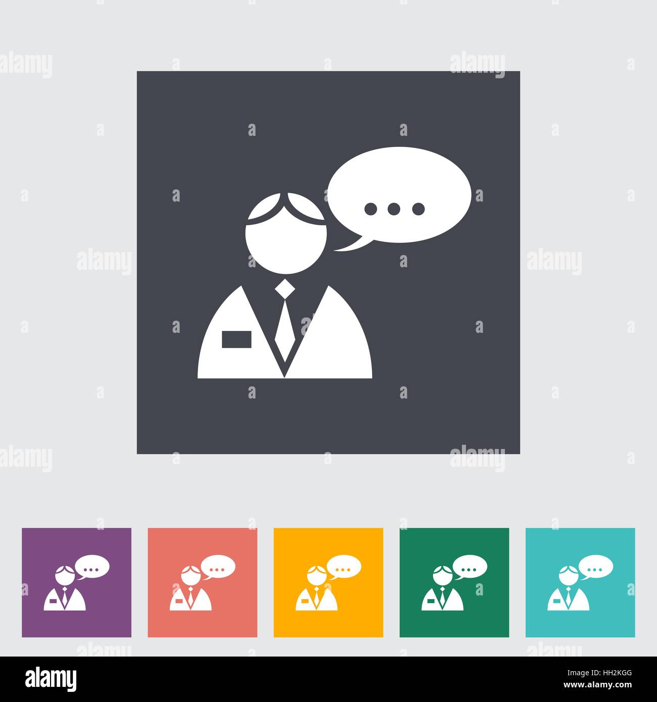 Man speak single icon. Vector illustration Stock Vector Image & Art - Alamy