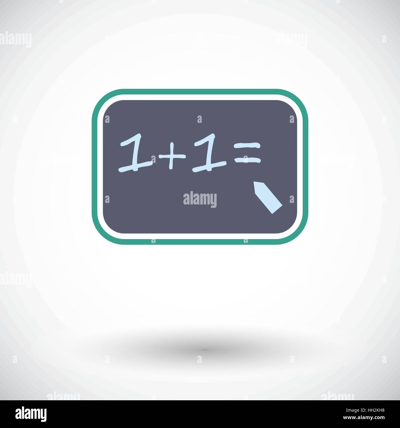 Mathematics. Single flat icon on white background. Vector illustration ...