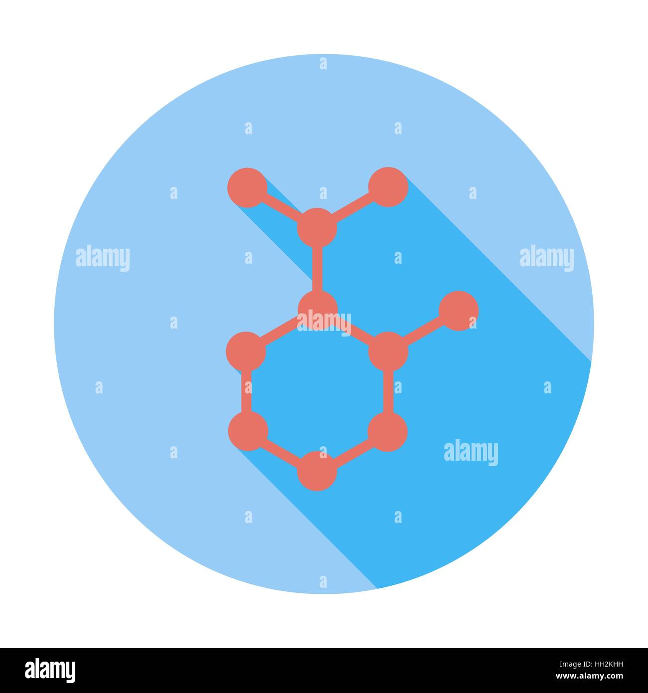 Molecule. Single flat color icon. Vector illustration Stock Vector ...