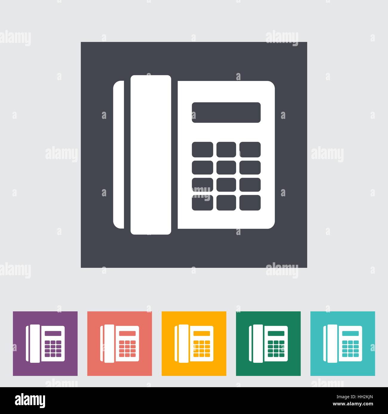 Phone single flat icon. Vector illustration Stock Vector Image & Art ...