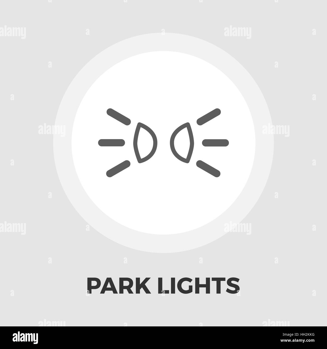 Park lights icon vector. Flat icon isolated on the white background ...