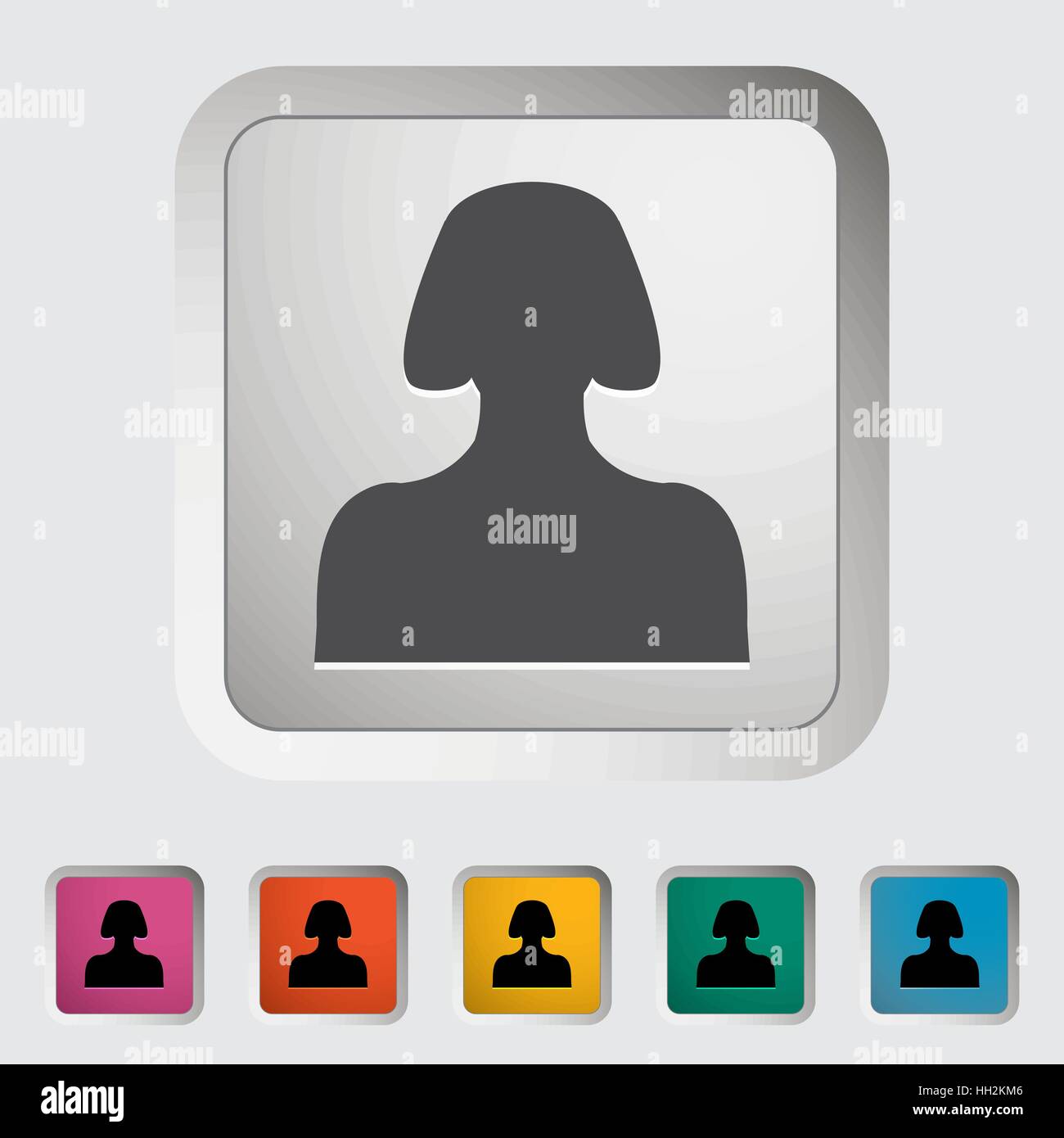 Female avatar single icon. Vector illustration Stock Vector Image & Art ...