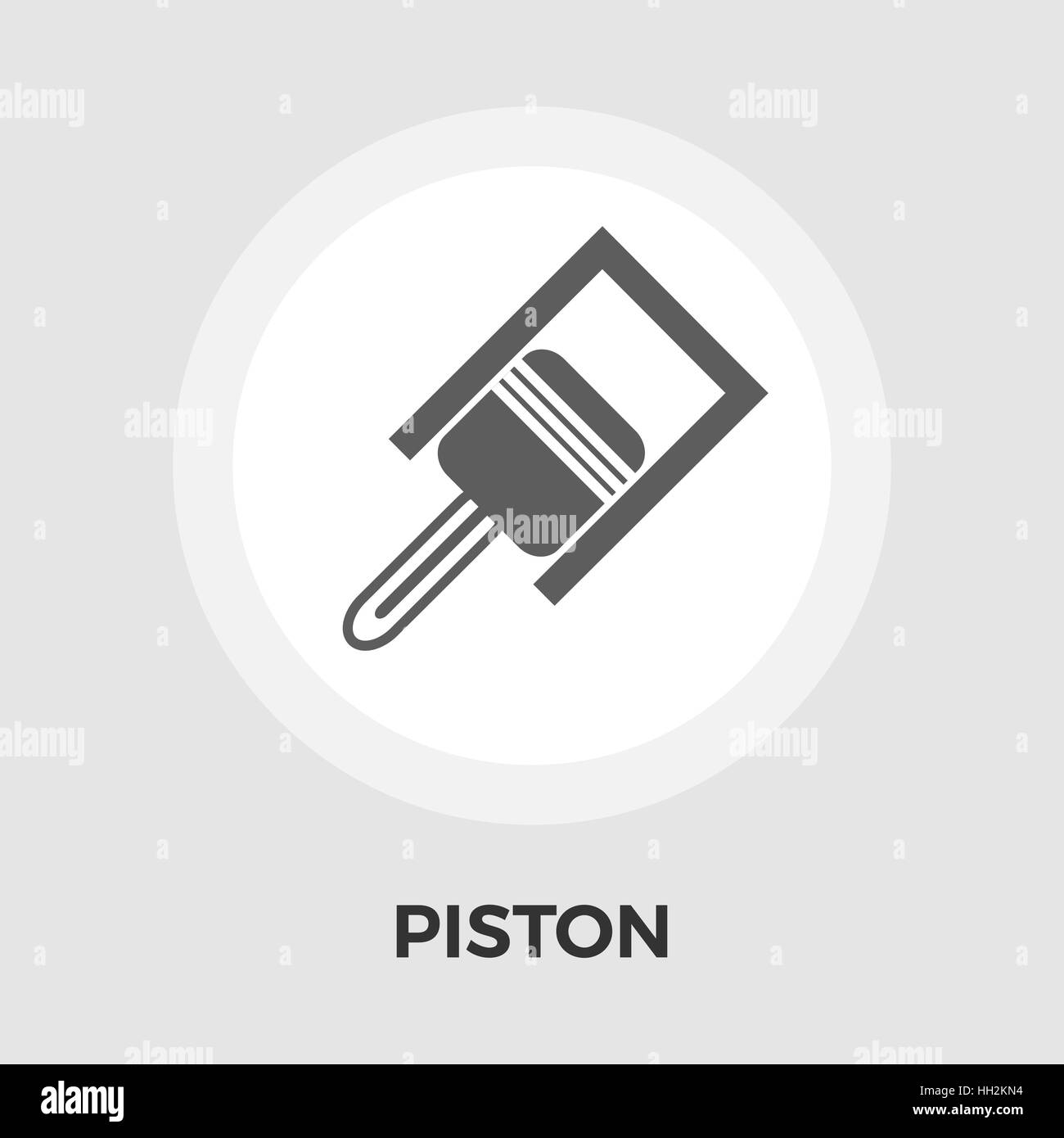 Piston. icon vector. Flat icon isolated on the white background ...