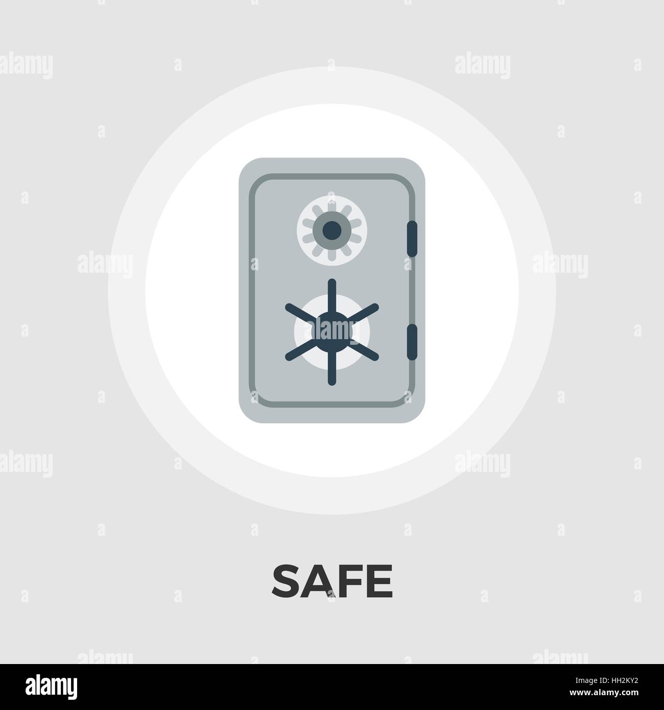 Safe icon vector. Flat icon isolated on the white background. Editable ...