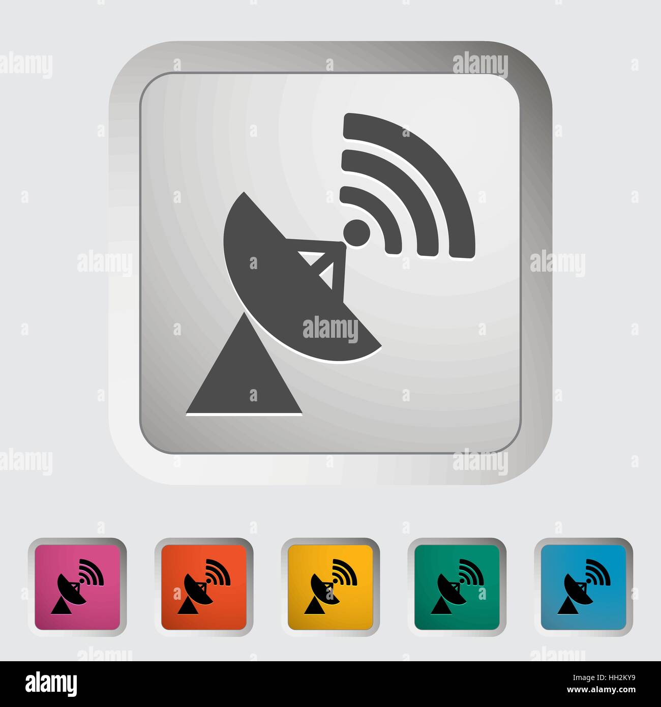 Single radio telescope Stock Vector Images - Alamy