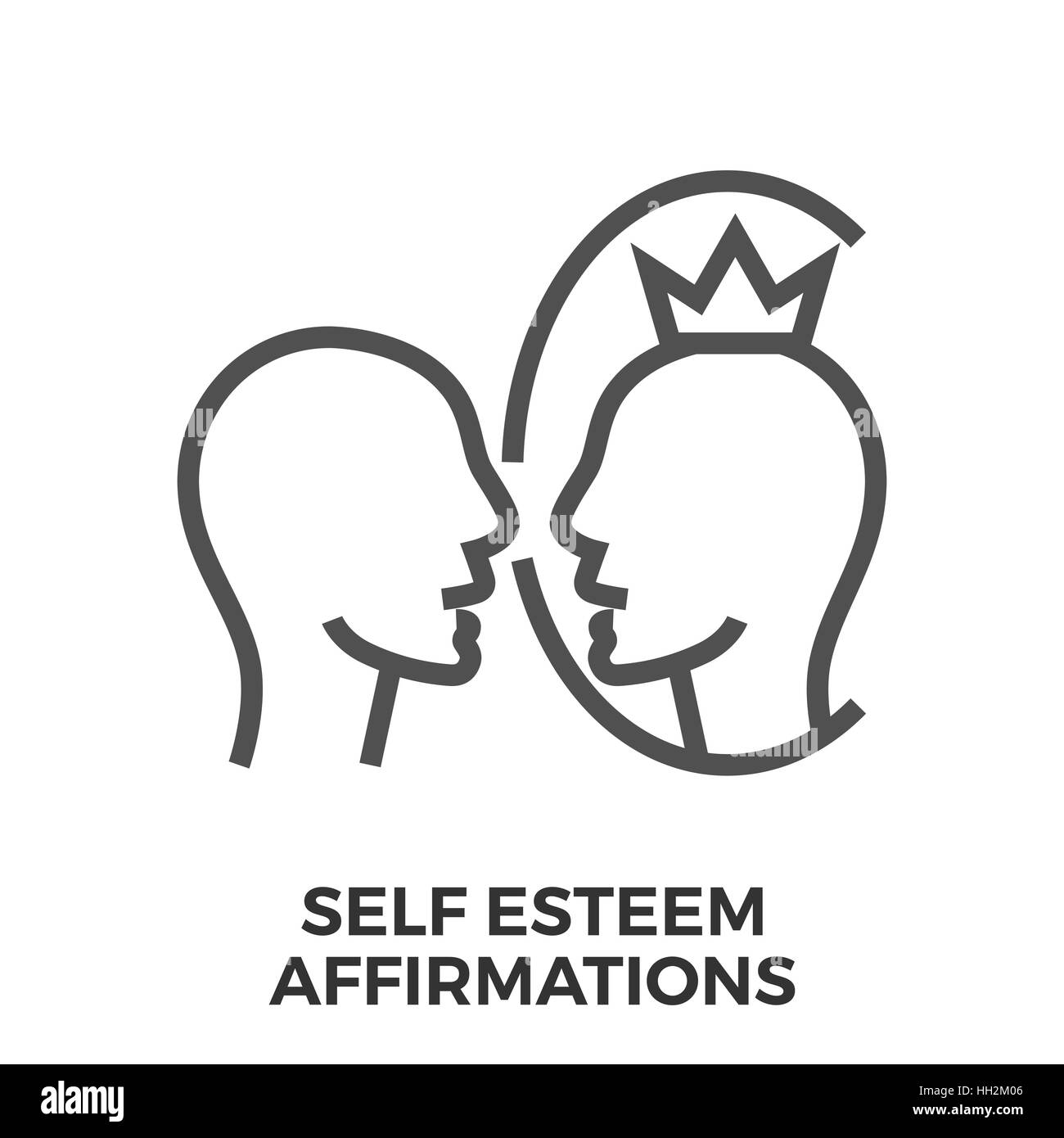 Self Esteem Icon Vector Vectors High Resolution Stock Photography and ...