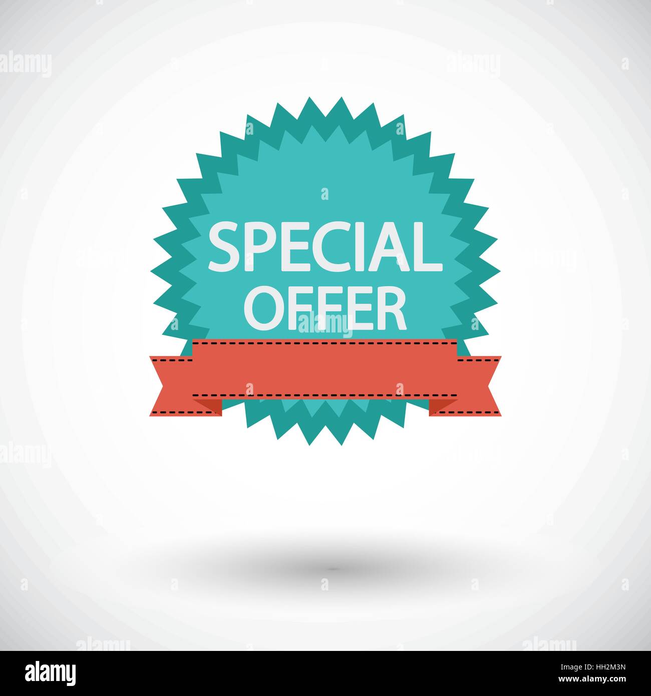 Special Offer. Single flat icon on white background. Vector ...