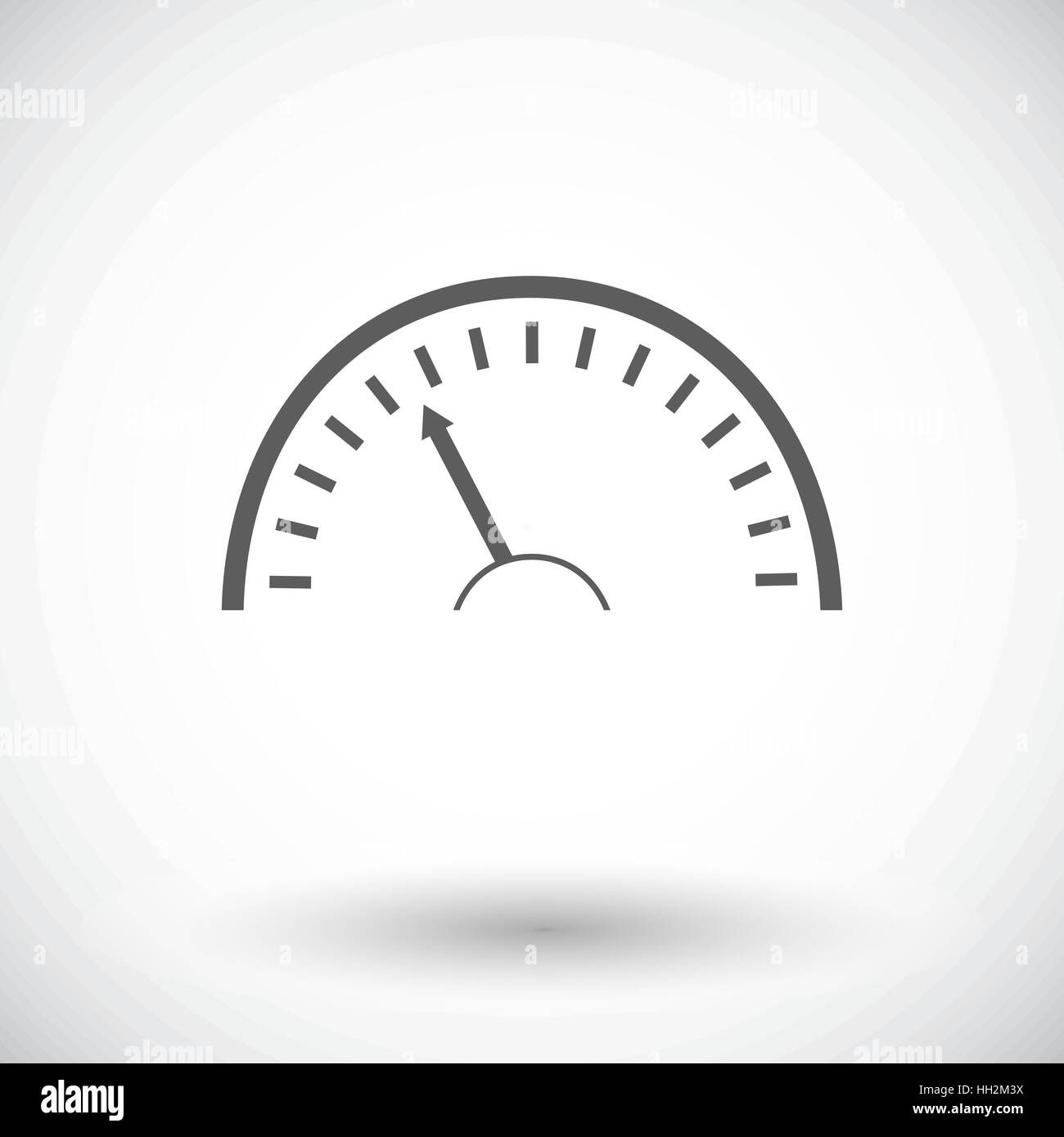 Speedometer. Single flat icon on white background. Vector illustration ...