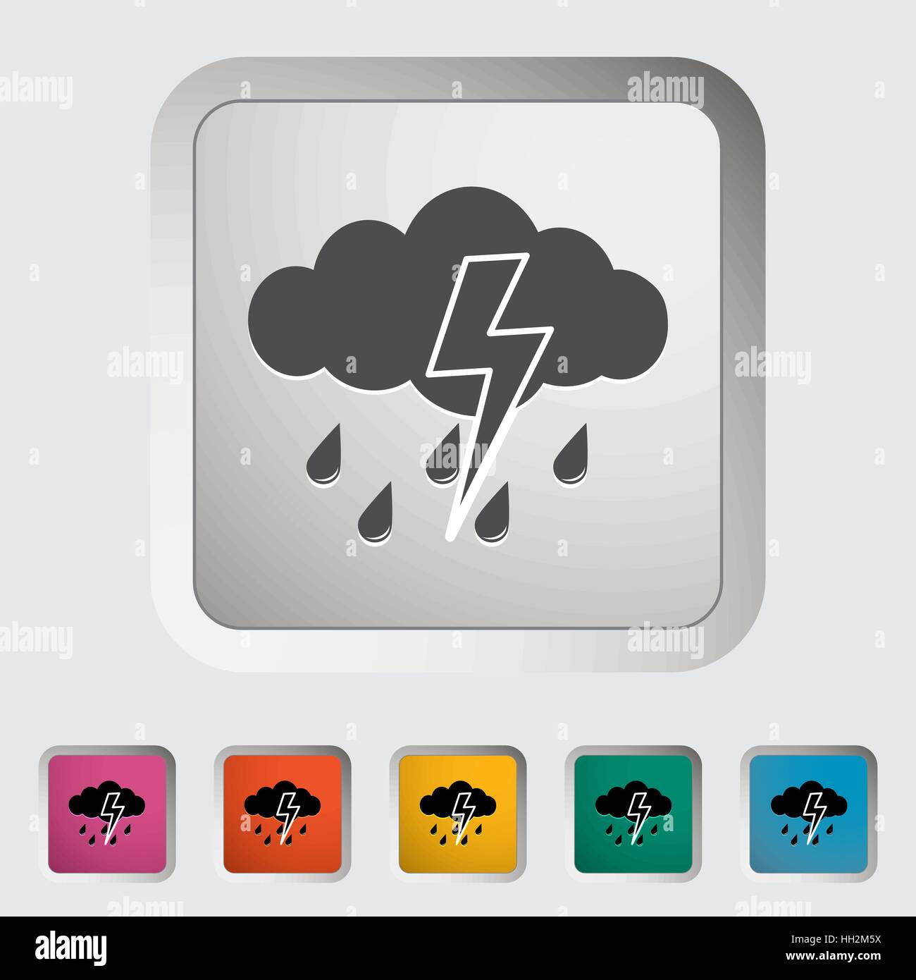 Storm single icon vector hi-res stock photography and images - Alamy