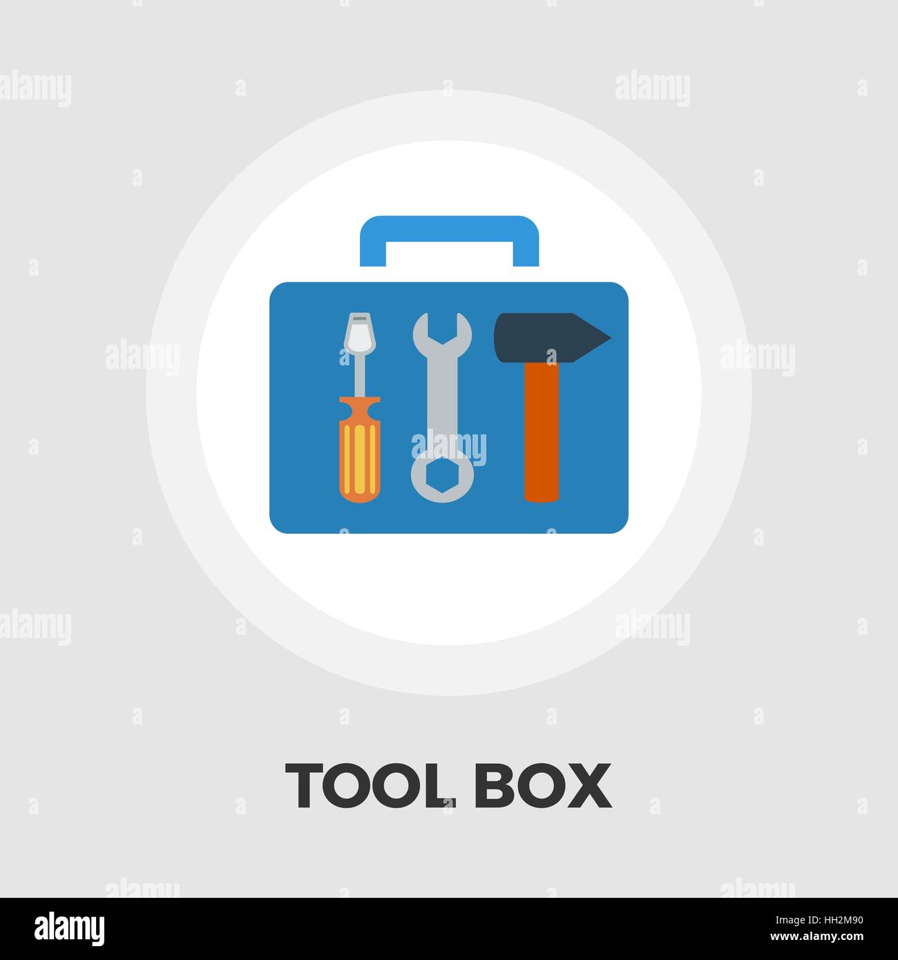 Tool box icon vector. Flat icon isolated on the white background ...