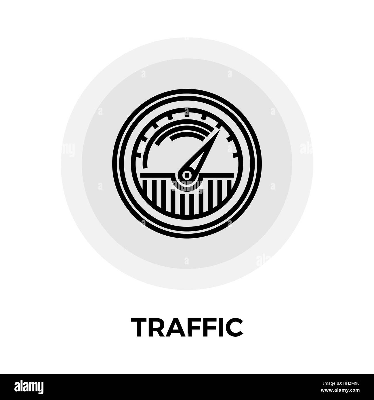 Traffic icon vector. Flat icon isolated on the white background ...