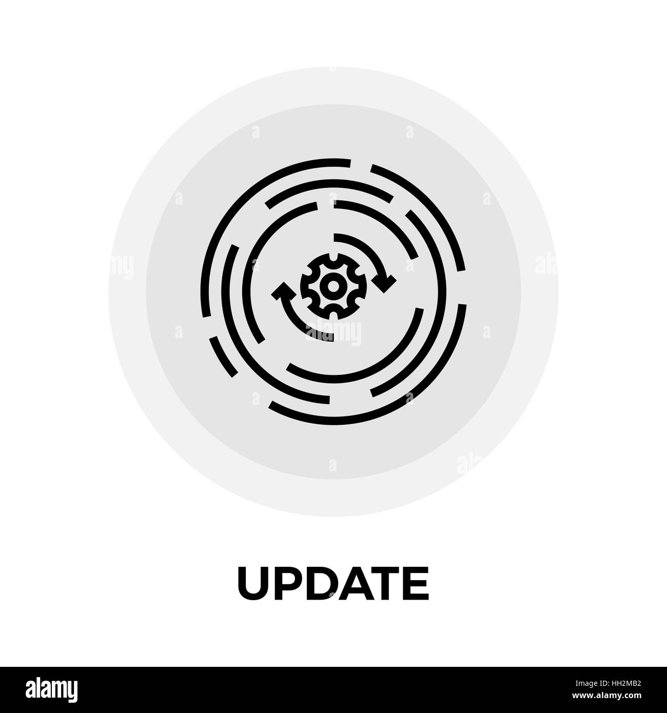 Update icon vector. Flat icon isolated on the white background ...