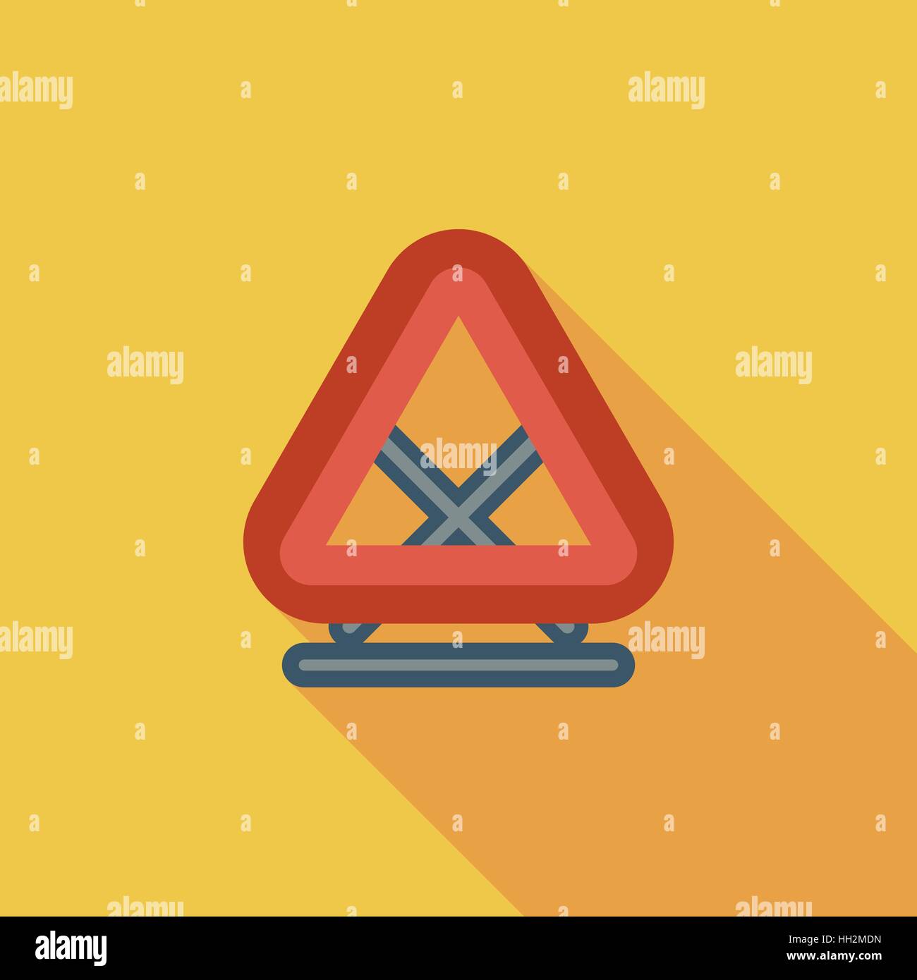 Triangular danger mobile signal Stock Vector Images - Alamy