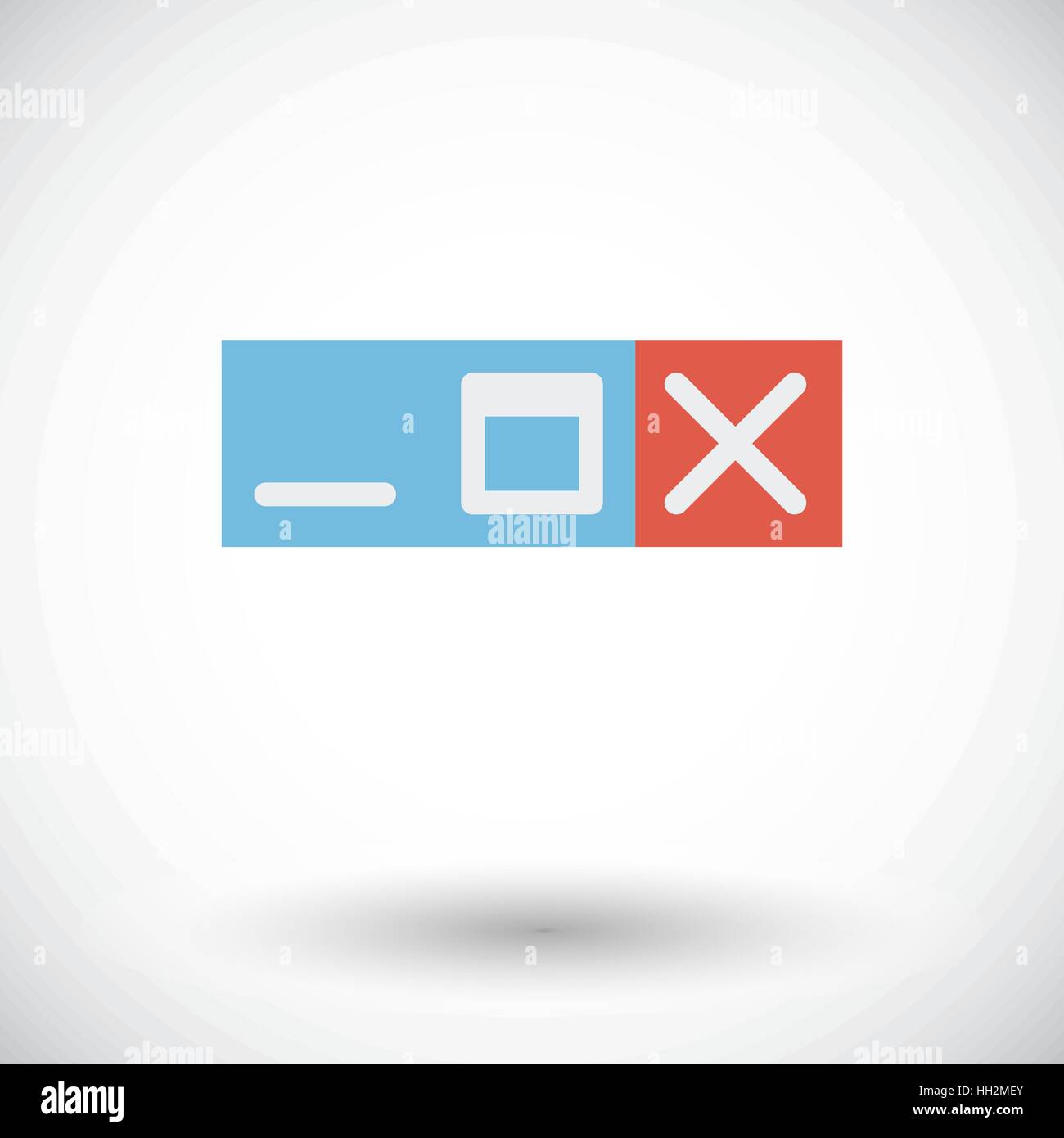 Web navigation button. Single flat icon on white background. Vector ...