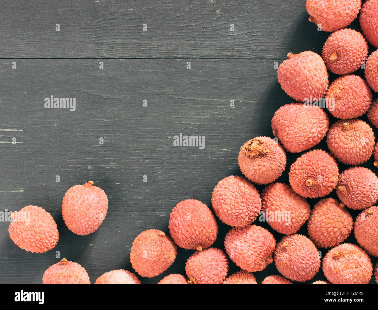 lichee background with copy space Stock Photo - Alamy