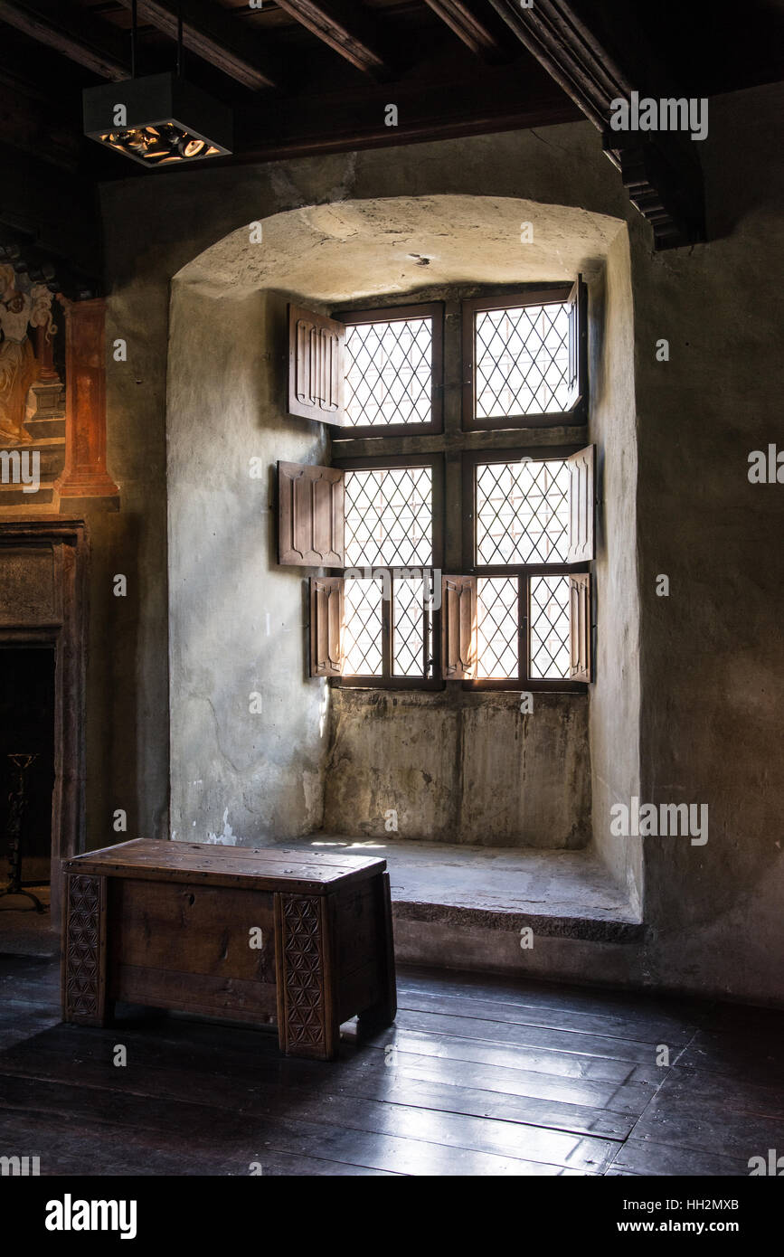 Internal rooms of a medieval castel in Italy Stock Photo - Alamy