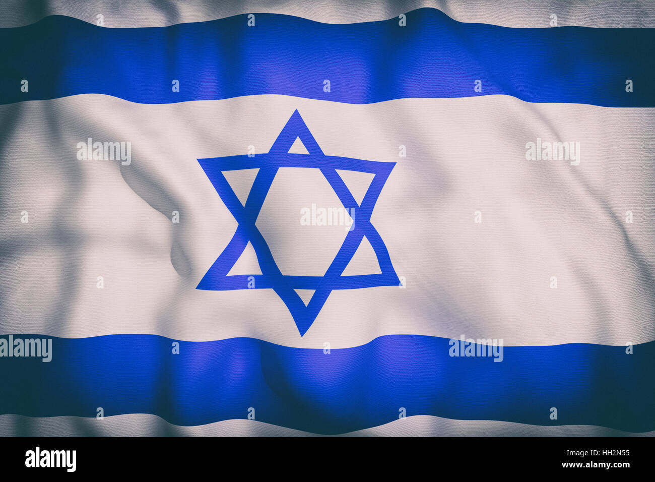 3d rendering of an old Israel flag Stock Photo - Alamy