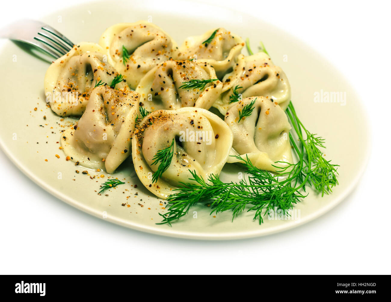meat dumplings, dish Stock Photo - Alamy