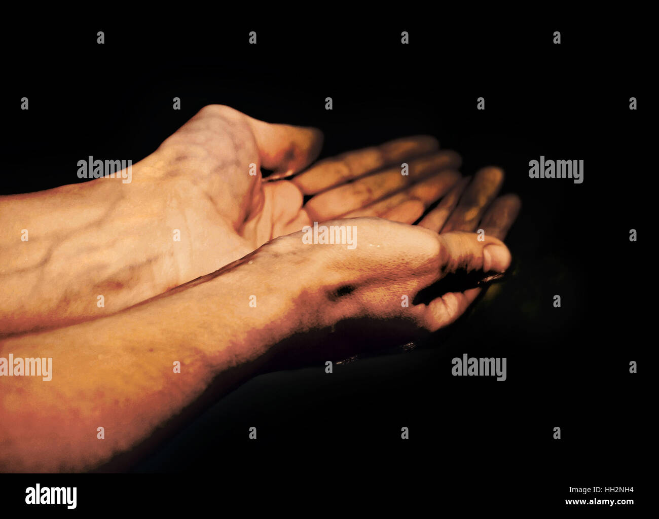 Oil hands pollution hi-res stock photography and images - Alamy