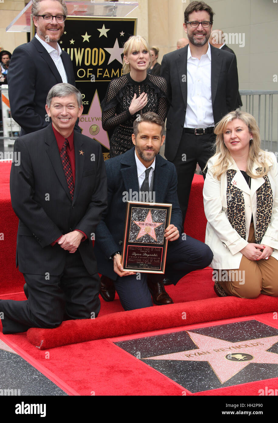 Ryan Reynolds Honored With Star On The Hollywood Walk Of Fame Featuring ...