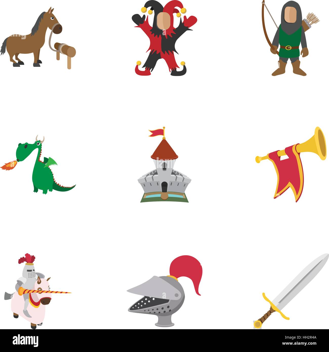 Knight icons set, cartoon style Stock Vector Image & Art - Alamy Knight icons set, cartoon style Stock Vector Image & Art - Alamy