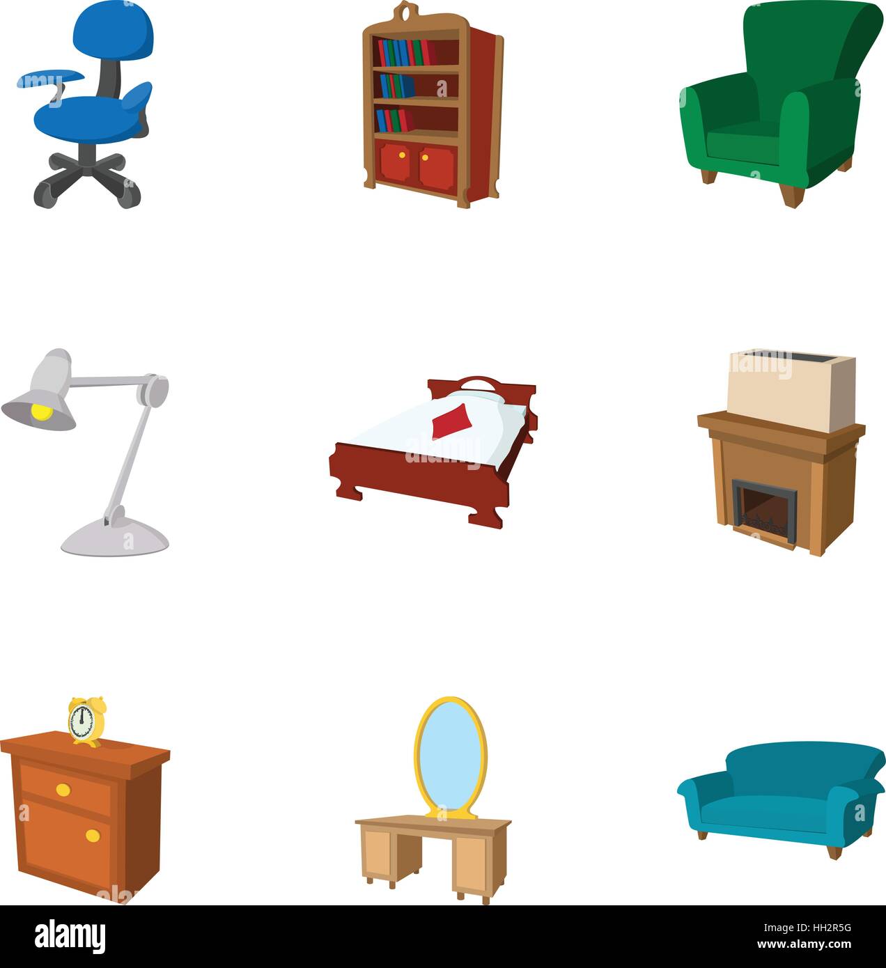 Dresser icon cartoon style Stock Vector Images - Alamy