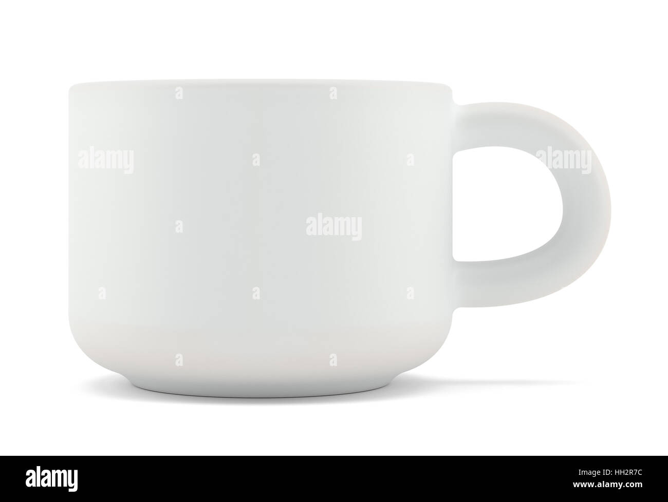 Tea cup isolated on white front view Stock Photo - Alamy