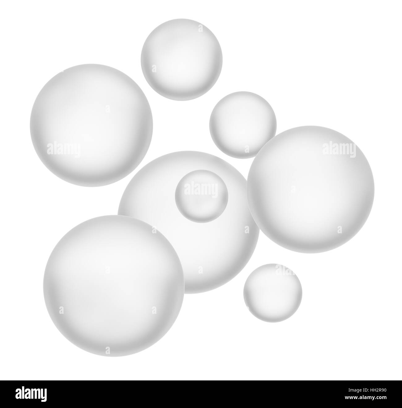 Beautiful spheres. Isolated on white Stock Photo - Alamy