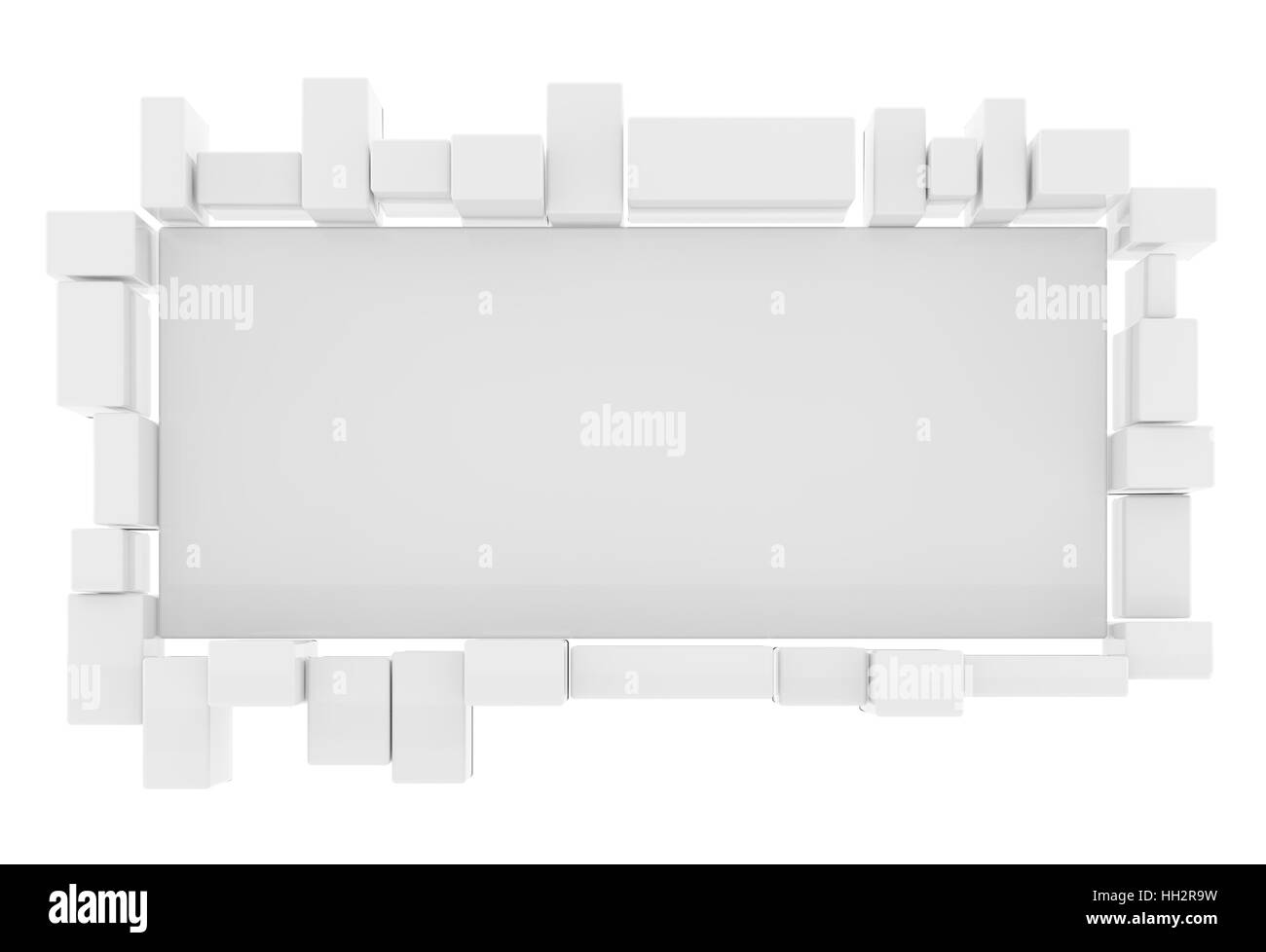Blank box display frame template for design Stock Photo - Alamy