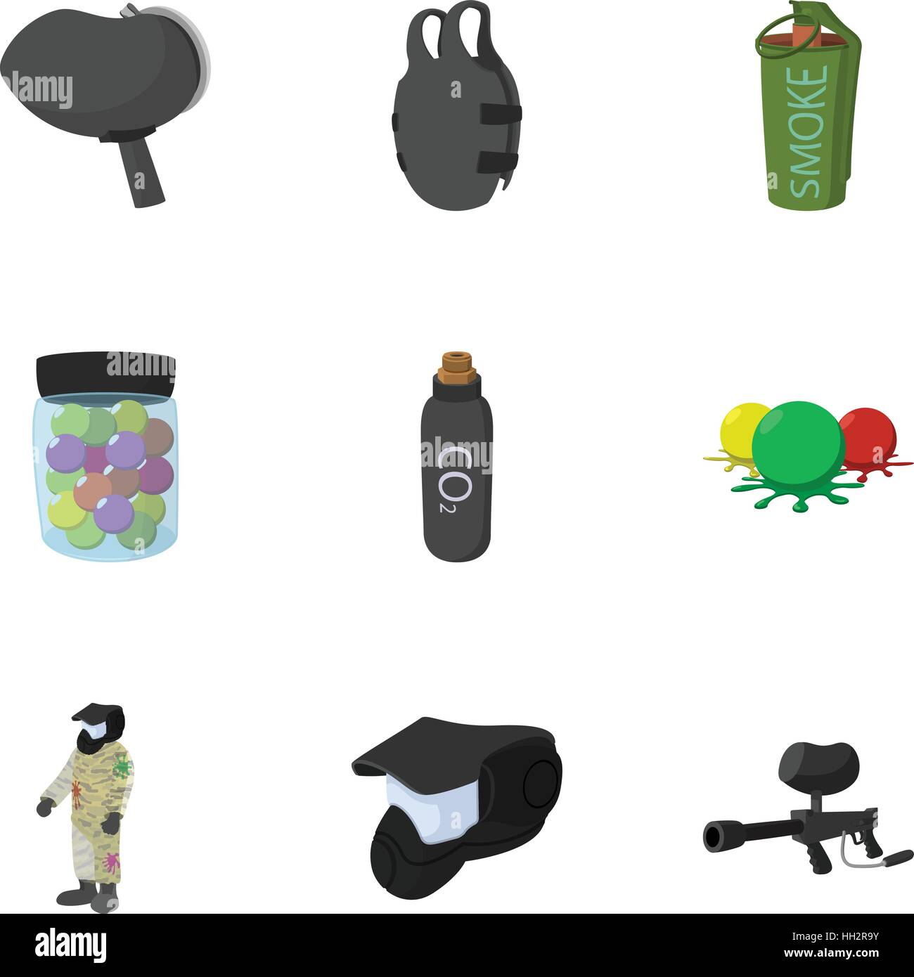 Target paintball cartoon icon hi-res stock photography and images - Alamy
