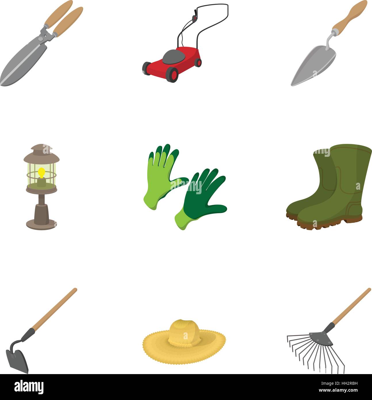 Farming icons set, cartoon style Stock Vector Image & Art - Alamy