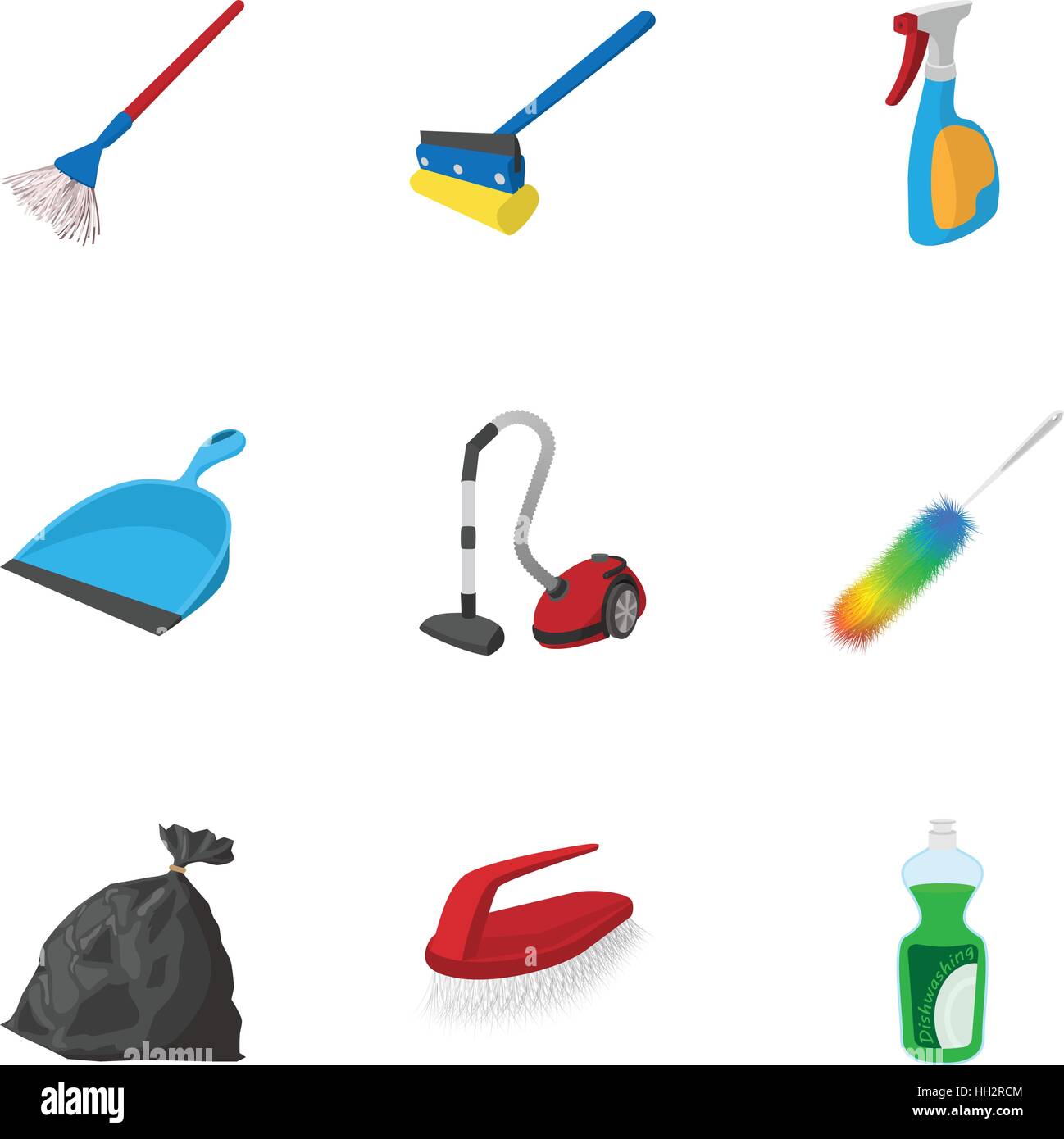 Cleaning floor brush scoop Stock Vector Images - Alamy