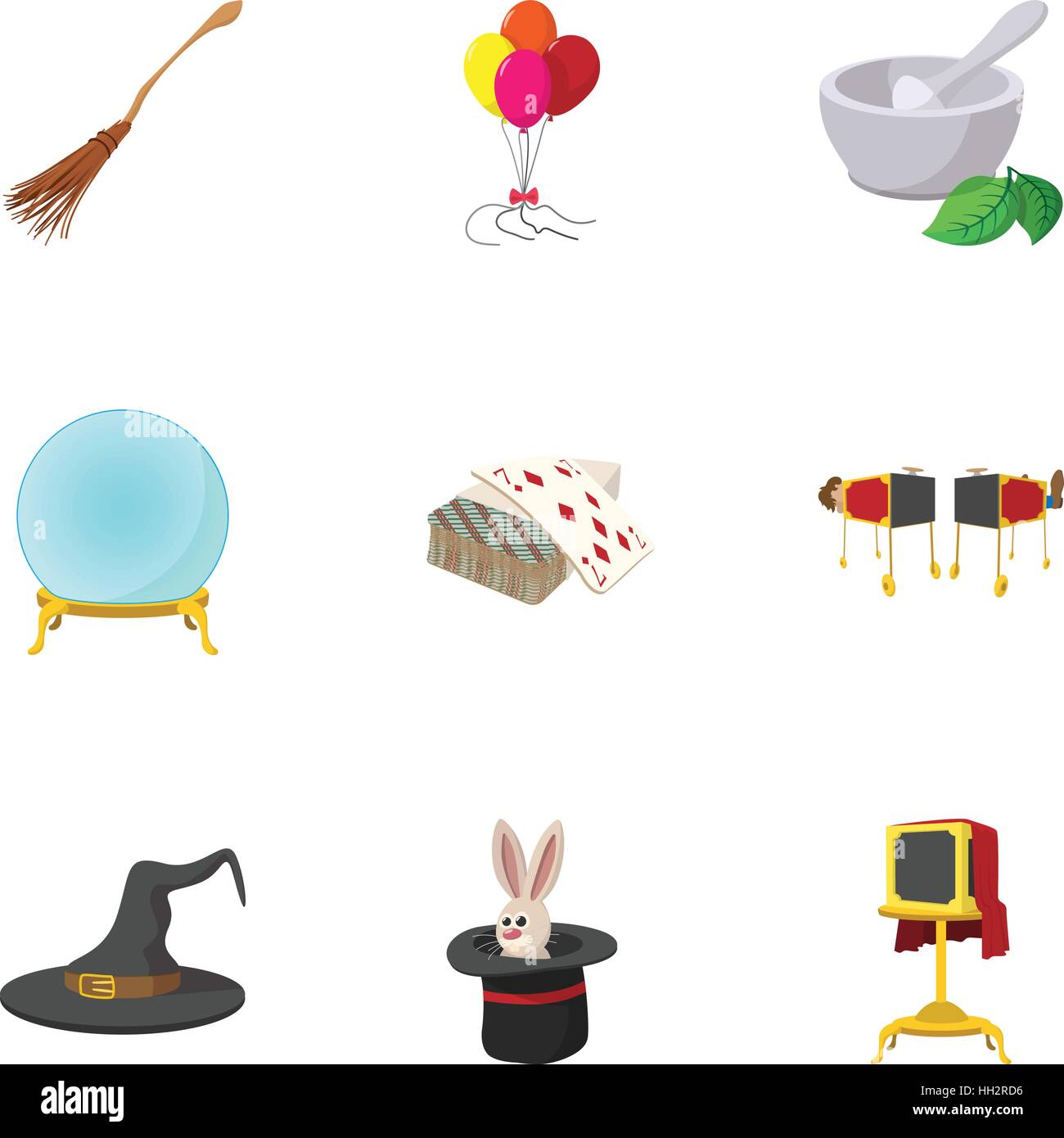 Witchcraft icons set, cartoon style Stock Vector Image & Art - Alamy