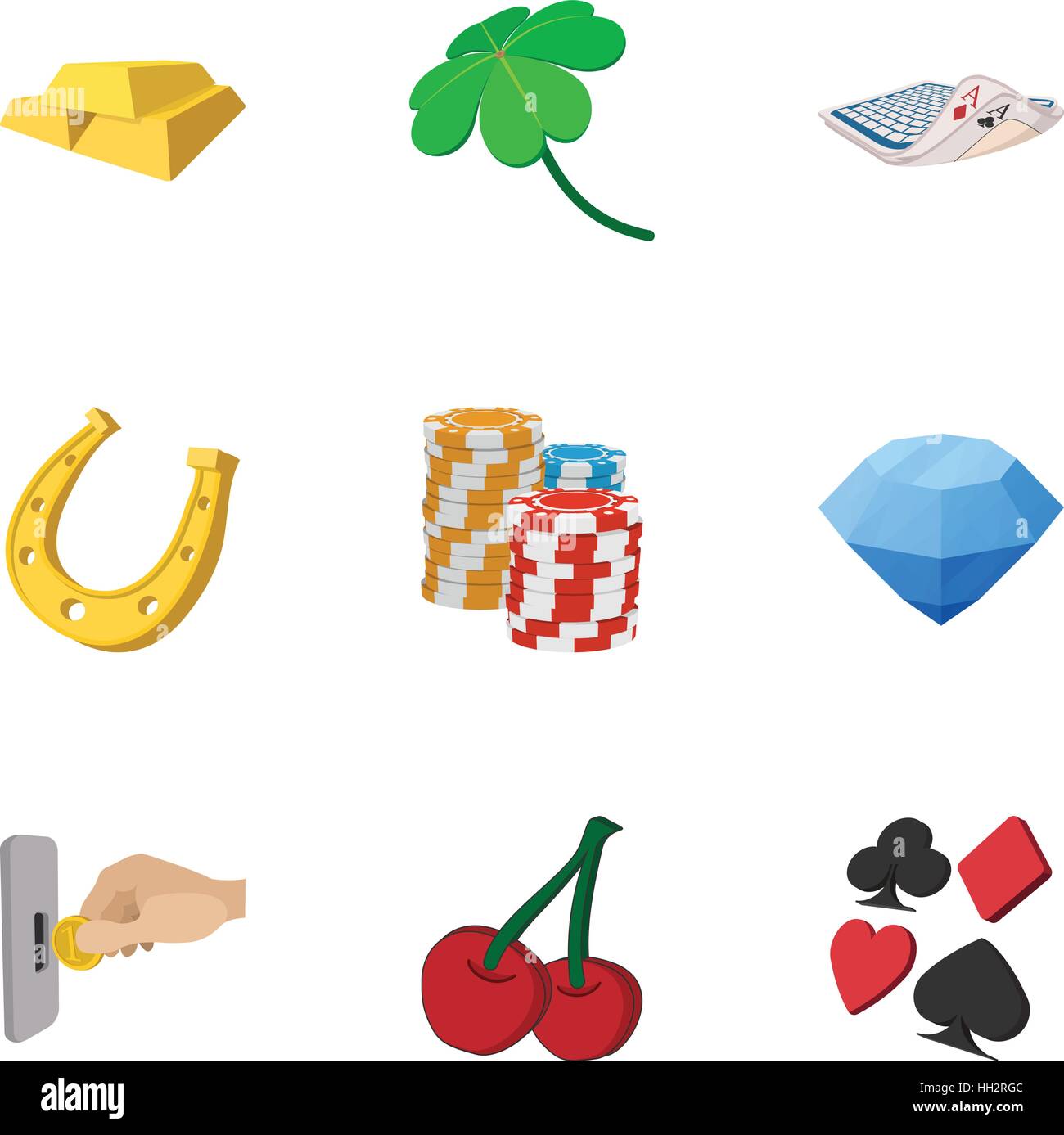 Win icons set, cartoon style Stock Vector Image & Art - Alamy