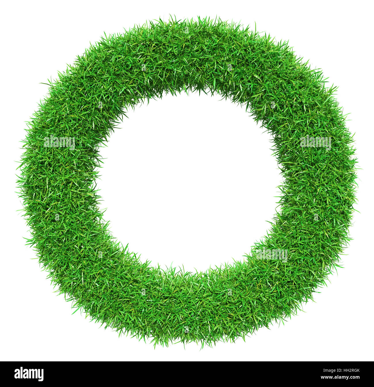 Green Grass Letter O Stock Photo - Alamy