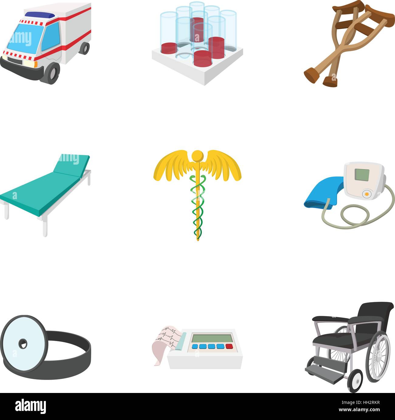 Pressure icons set cartoon Stock Vector Images - Alamy