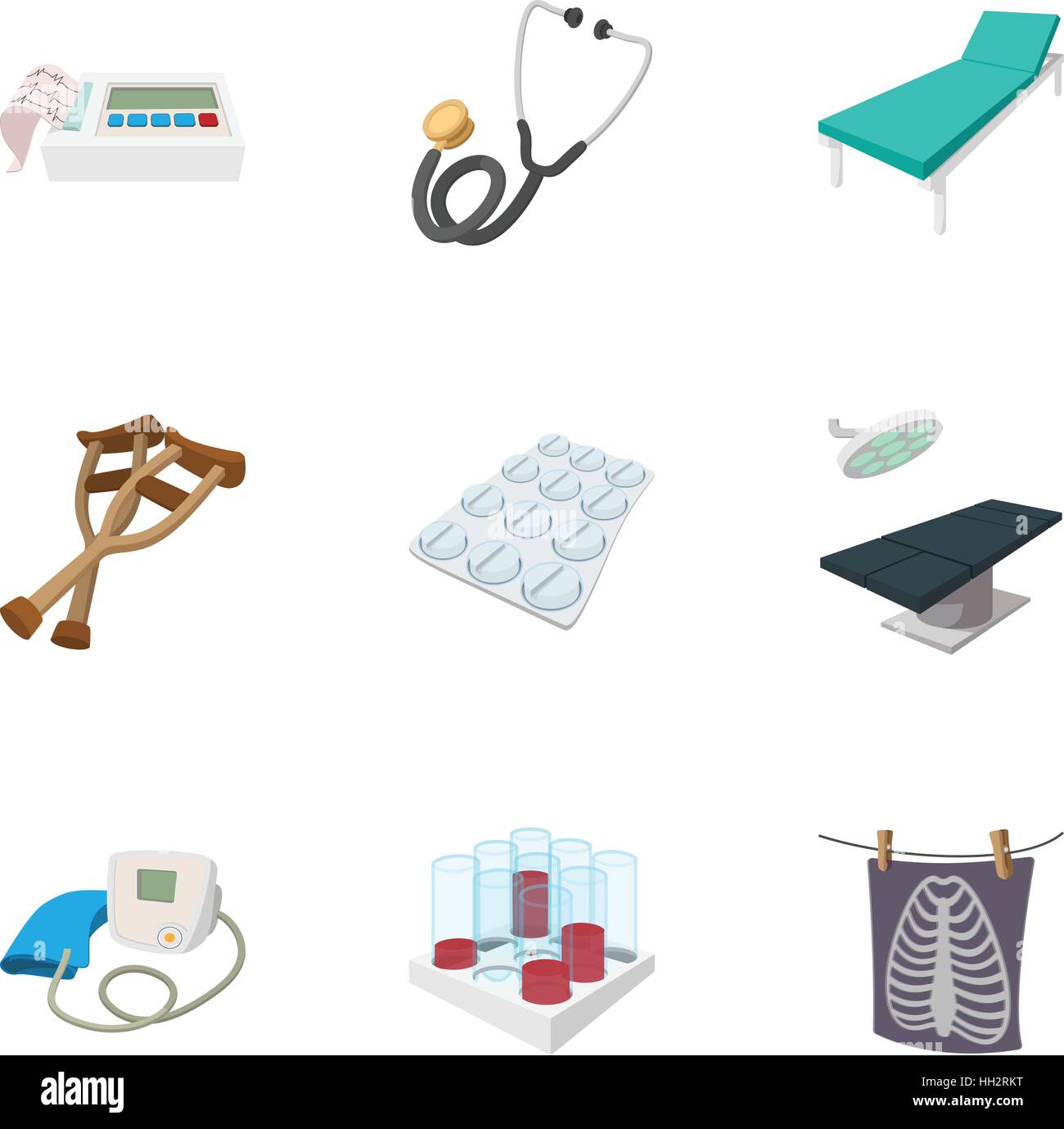 Pressure icons set cartoon Stock Vector Images - Alamy