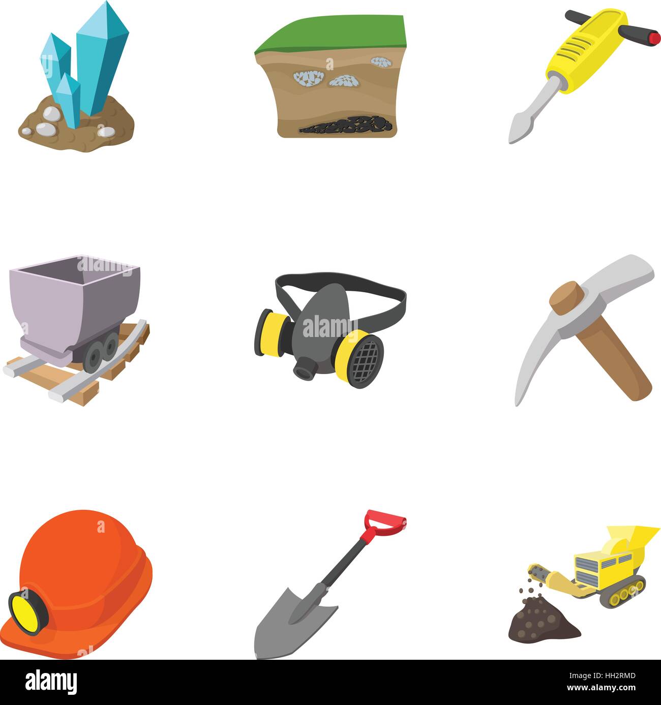Coal mining icons set, cartoon style Stock Vector Image & Art - Alamy Coal mining icons set, cartoon style Stock Vector Image & Art - Alamy