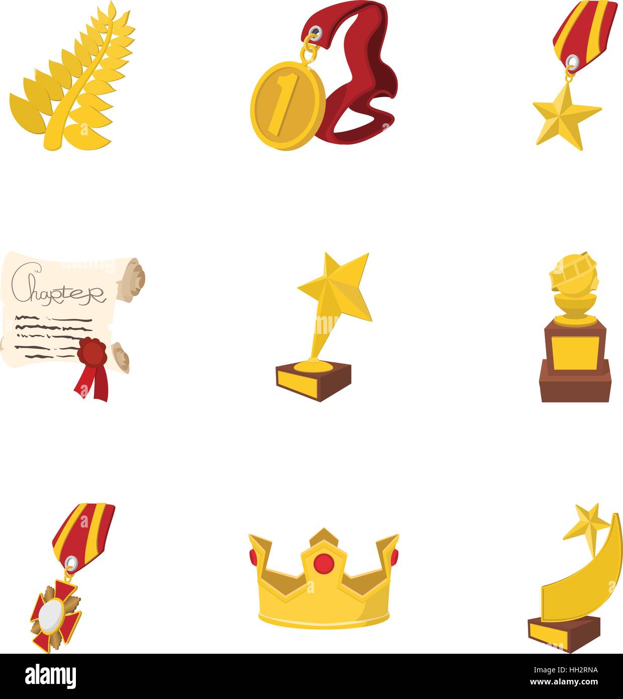 Victory icons set, cartoon style Stock Vector Image & Art - Alamy