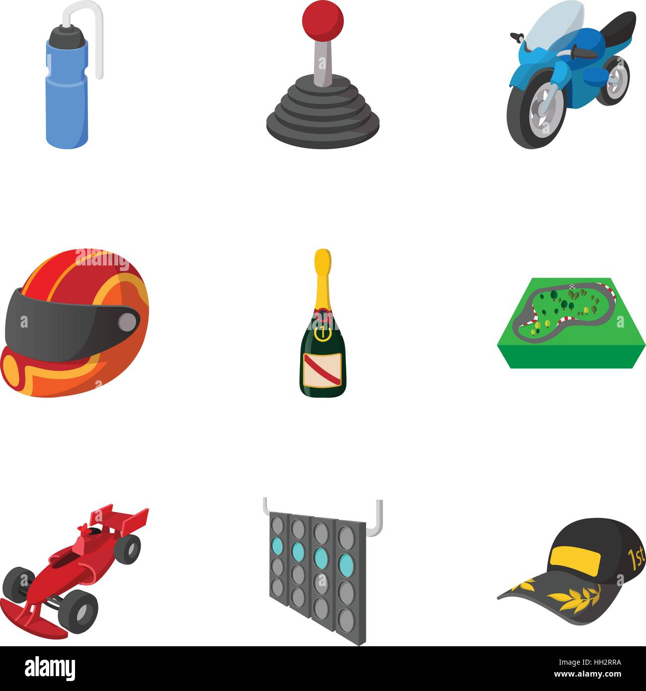 Racing helmet icon cartoon style hi-res stock photography and images ...