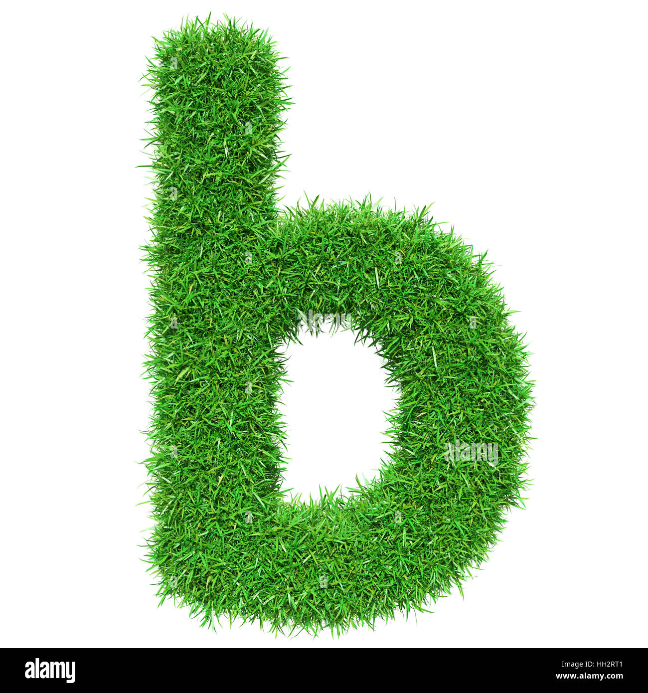 Green Grass Letter B Stock Photo - Alamy