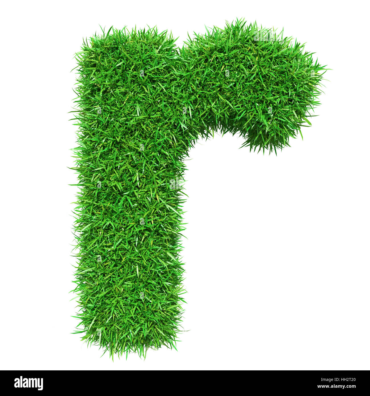Green Grass Letter R Stock Photo - Alamy