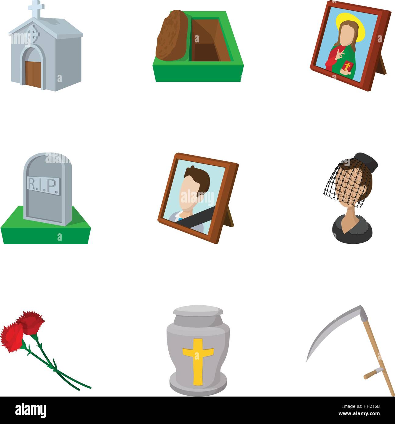 Death icons set, cartoon style Stock Vector Image & Art - Alamy Death icons set, cartoon style Stock Vector Image & Art - Alamy