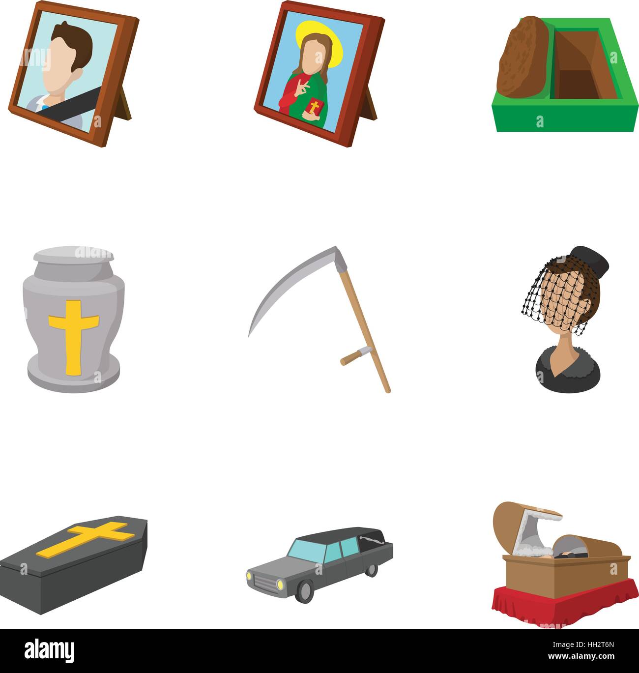 Funeral Cartoon High Resolution Stock Photography and Images - Alamy