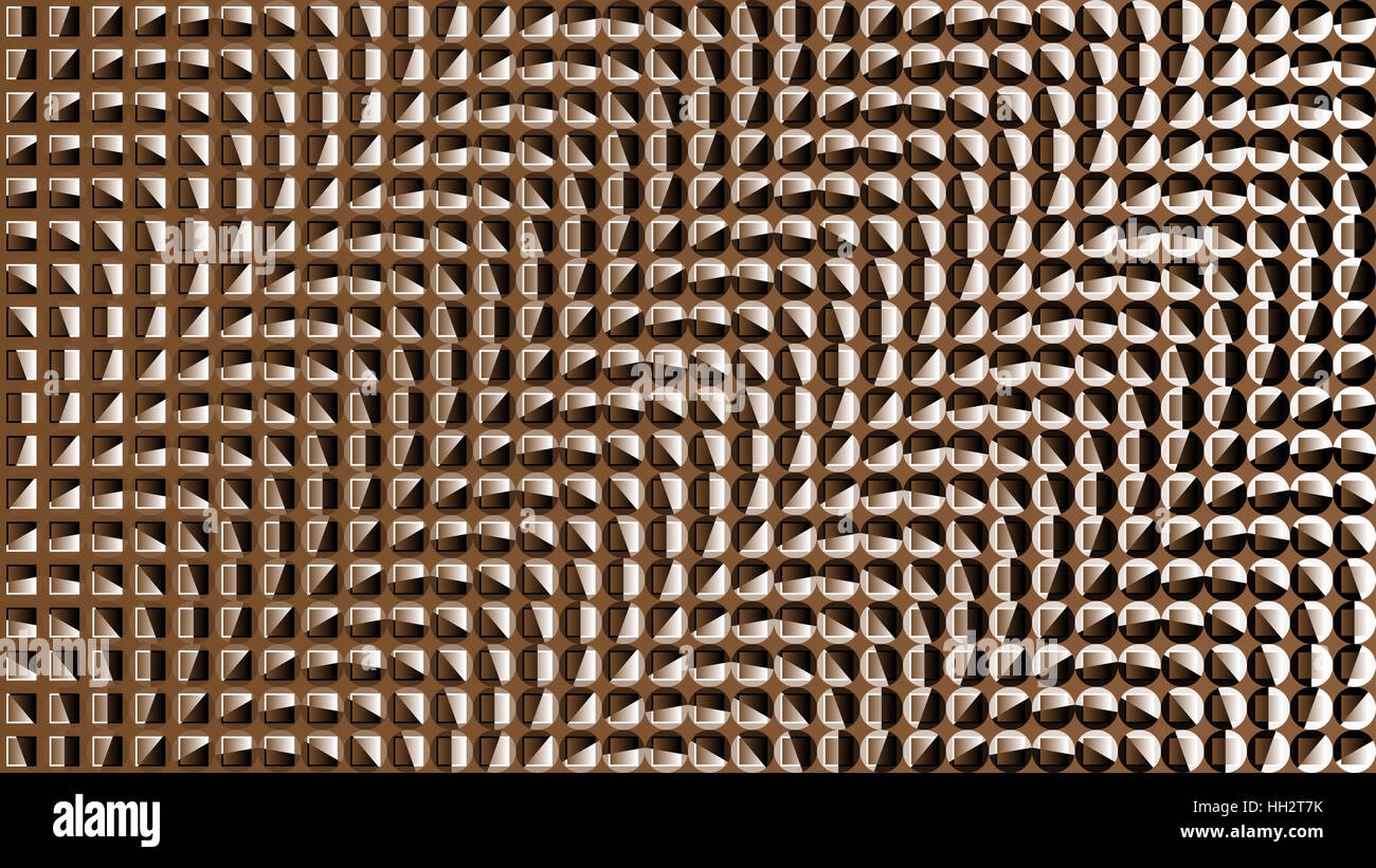 Matrix of merging squares and circles - abstract wallpaper background ...