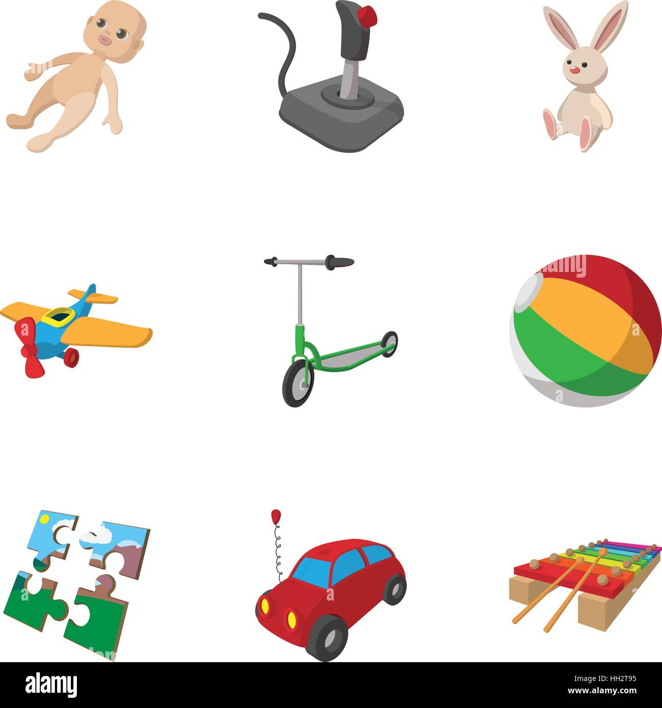 Game icons set, cartoon style Stock Vector Image & Art - Alamy