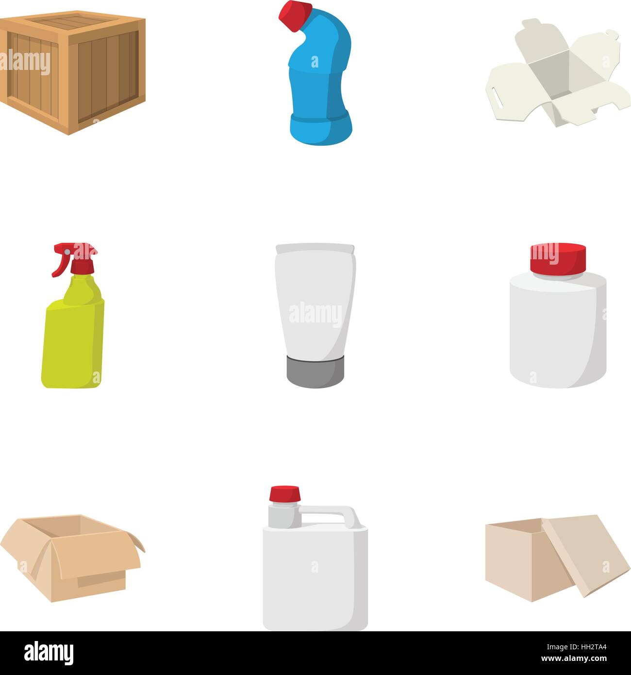 Packing noodles Stock Vector Images - Alamy